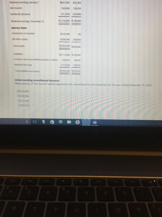 Solved Kristen Bui Assume that an investor acquired 100% of | Chegg.com