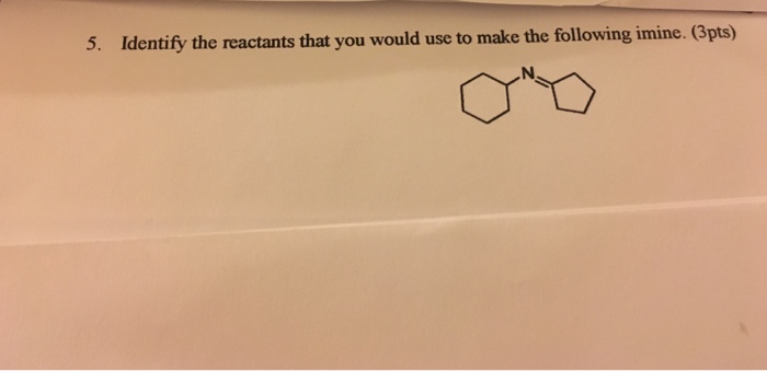 Solved Identify the reactants that you would use to make the | Chegg.com