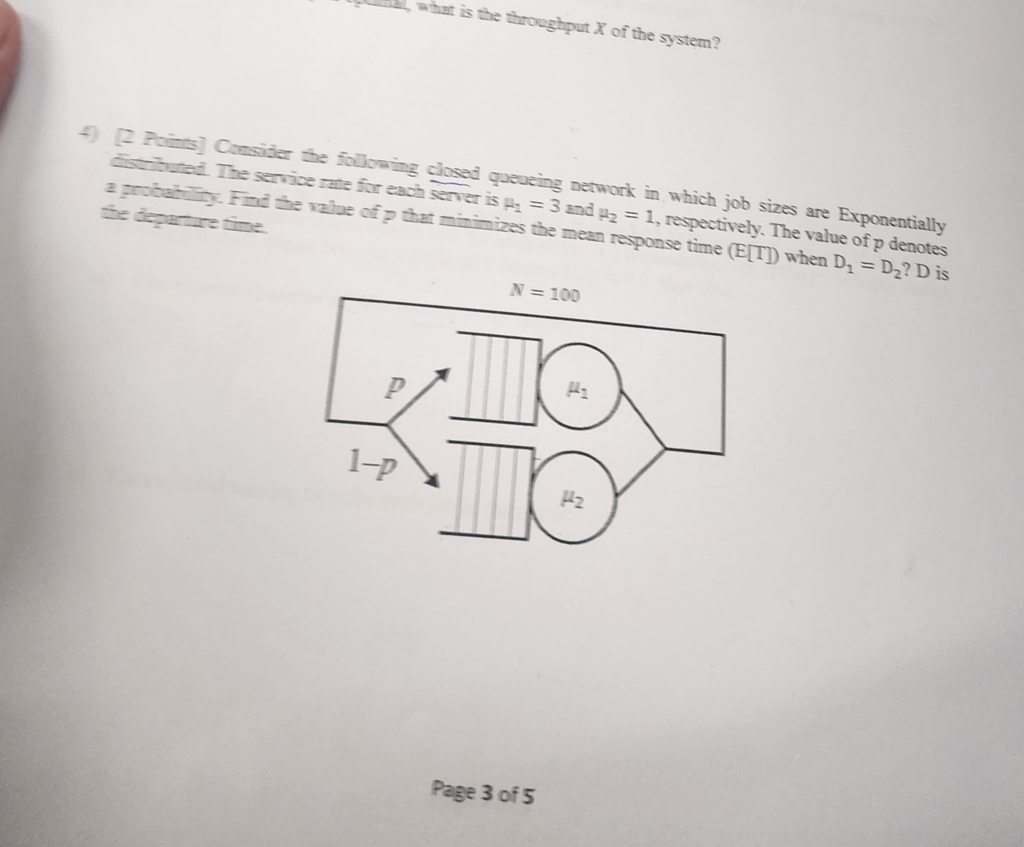 Solved 2 pobiss conssider The Following Closed Queueing