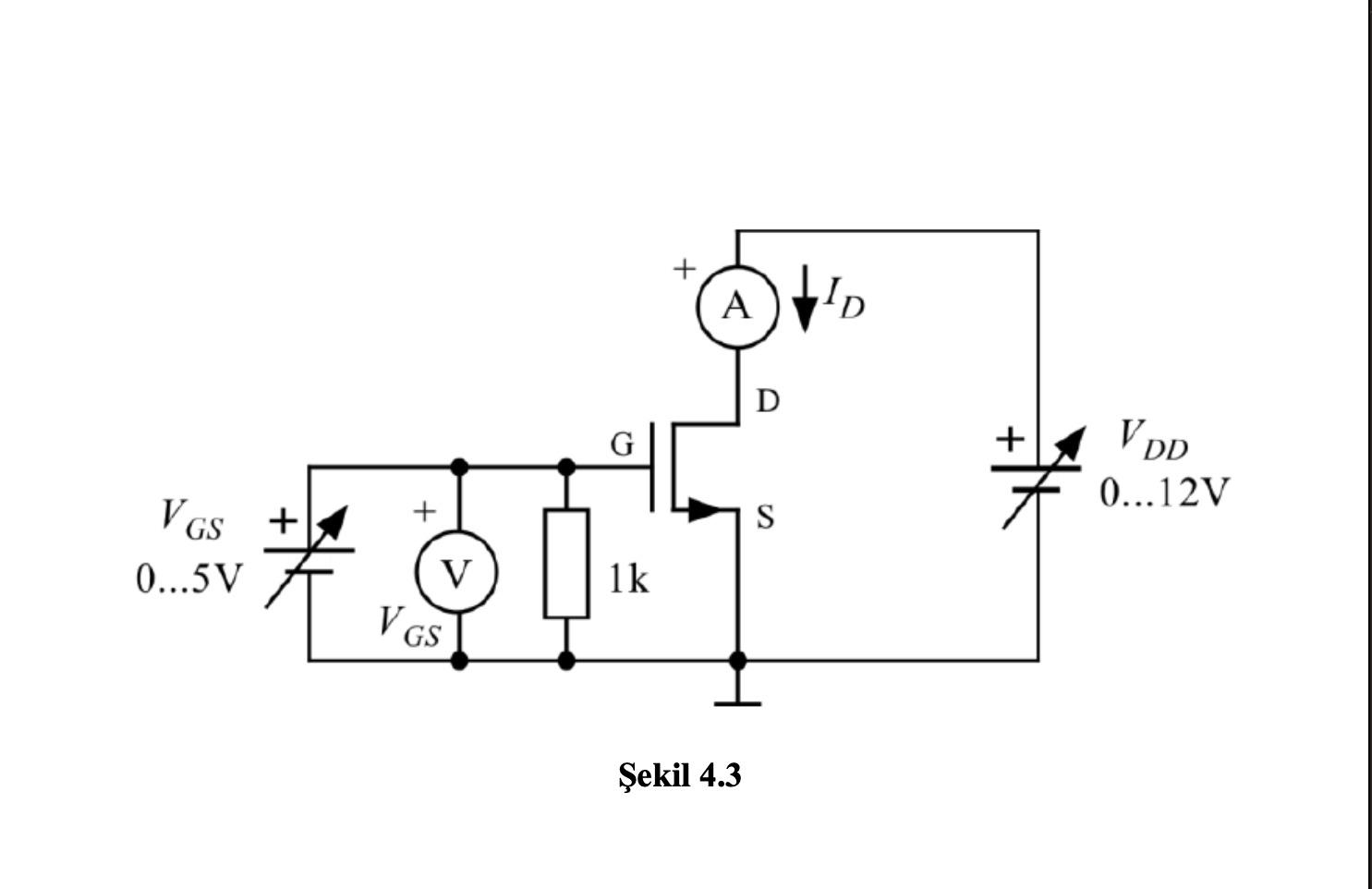 Solved Calculate the VGS gate voltages for the circuit in | Chegg.com