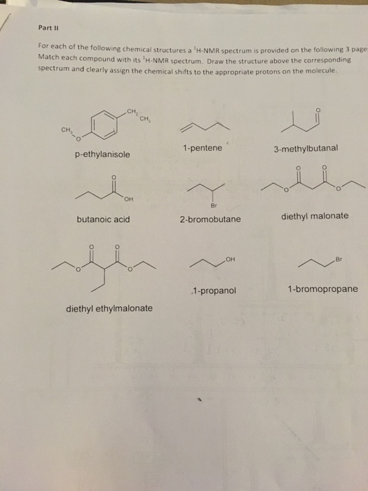 Solved Part II For each of the following che Match each | Chegg.com