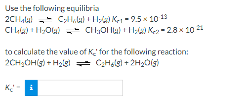 Solved Use the following equilibria | Chegg.com