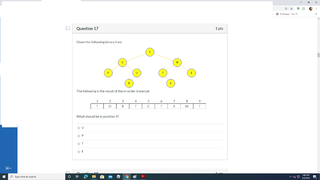 Solved Dubey Question 12 1 pts The best asymptotically tight | Chegg.com Solved Dubey Question 12 1 pts The best asymptotically tight | Chegg.com