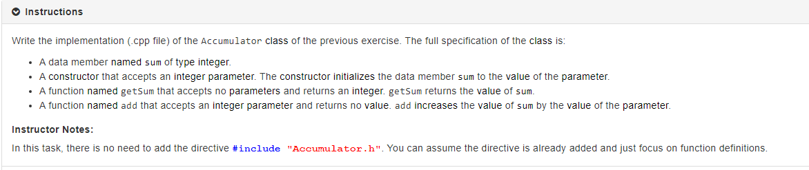 Solved Instructions Write The Implementation Cpp File Of