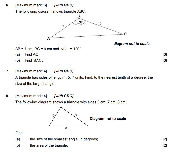 Solved [Maximum mark: 6][with GDC]The following | Chegg.com