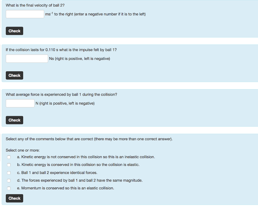 Solved Two balls collide. The diagram below shows the | Chegg.com
