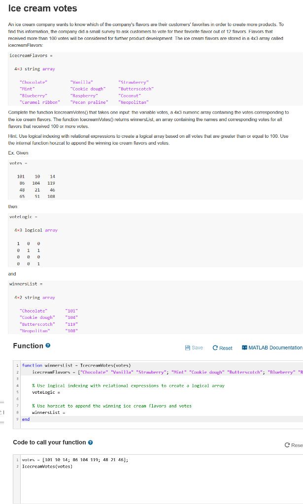 Solved Ice cream votes An ice cream compeny wants to know | Chegg.com