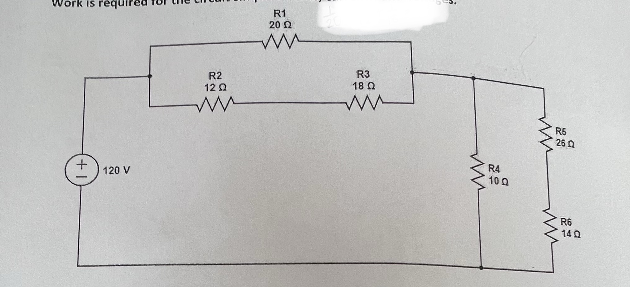 Solved What is the voltage through R2, R3, R5, and R6?What | Chegg.com