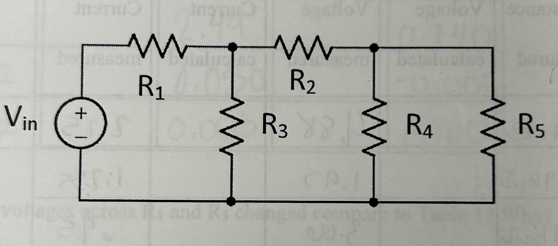Solved if r1=2.19k, r2=1.49k, r3=2.42k, r4=3.24k, r5= 5.68, | Chegg.com