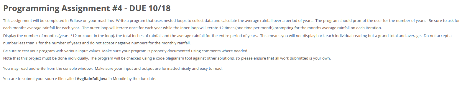 Solved Programming Assignment #4 - DUE 10/18 - This | Chegg.com