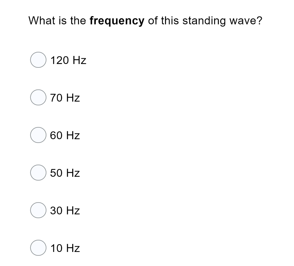Solved A 2.0-m string is fixed at both ends as shown below, | Chegg.com