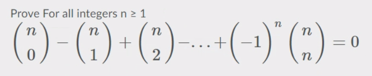 Solved Prove For all integers n 2 1 n п п + 0 1 2 =0 | Chegg.com