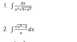 Solved Solve integrals by trigonometric substitutions and | Chegg.com