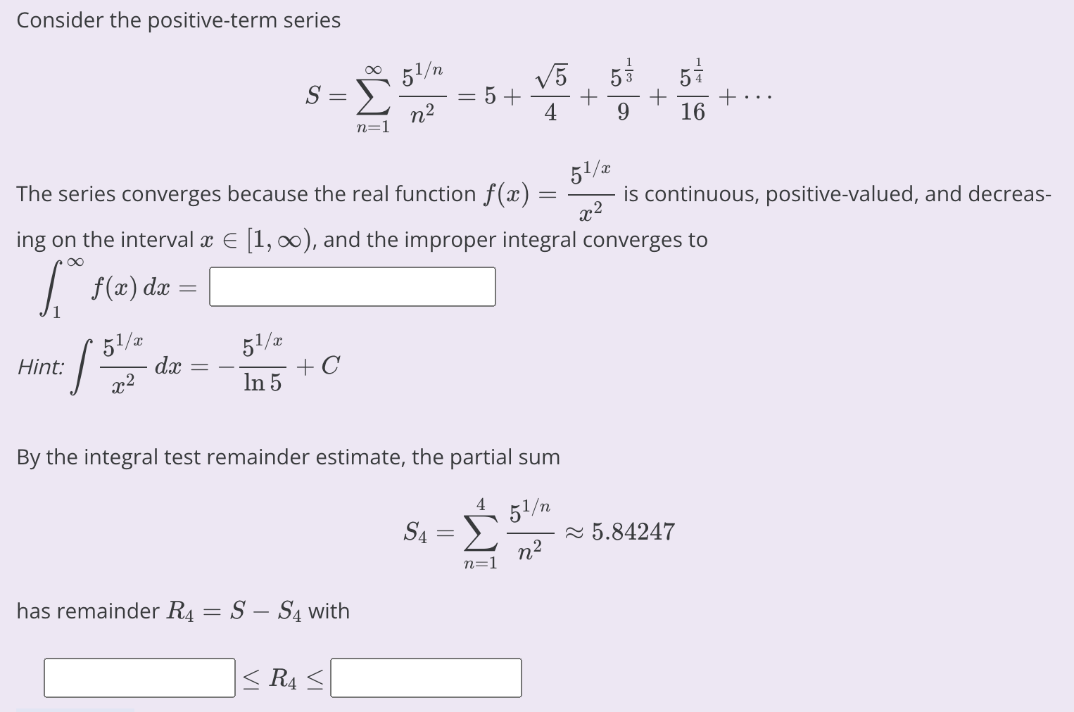 Solved Consider the positive-term series | Chegg.com
