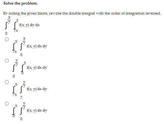 Solved Solve the problem. By noting the given limits, | Chegg.com