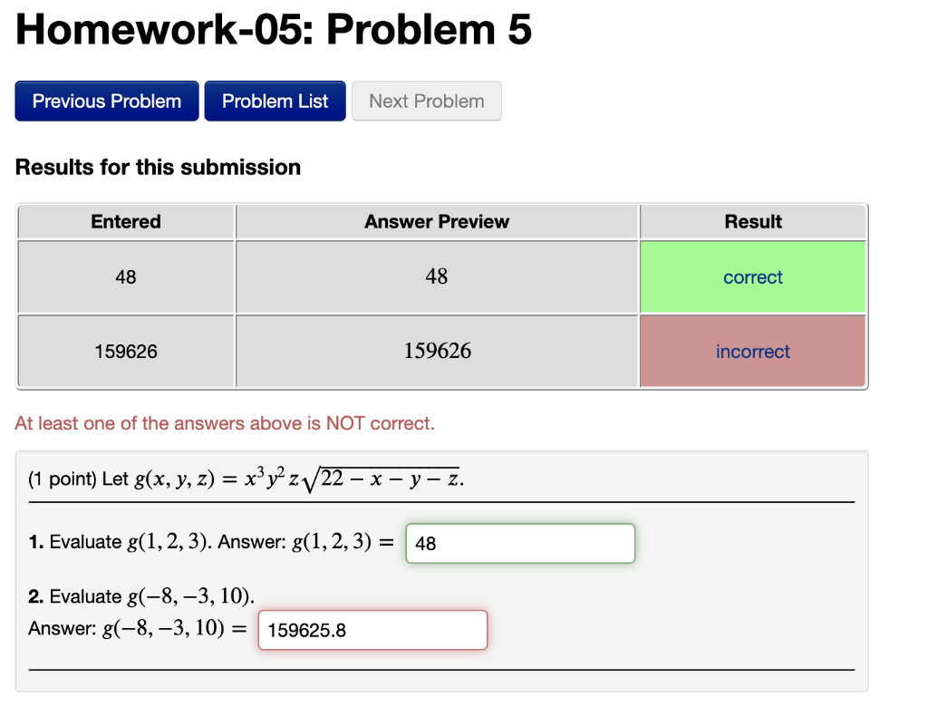 Solved Homework-05: Problem 5 Previous Problem Problem List | Chegg.com