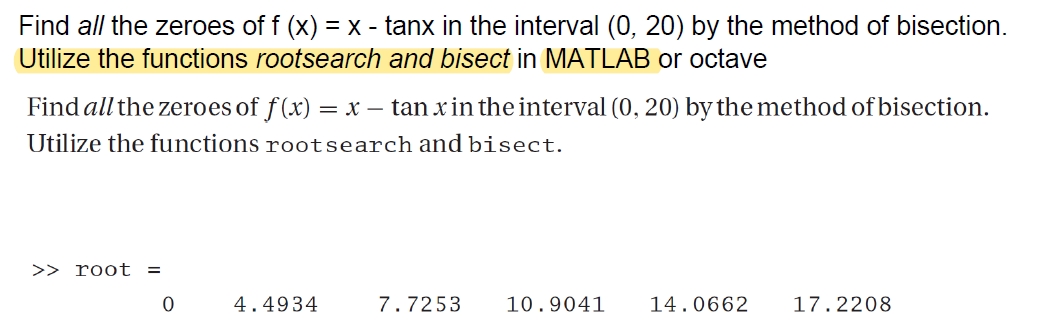 Solved Find all the zeroes of f(x)=x−tanx in the interval | Chegg.com