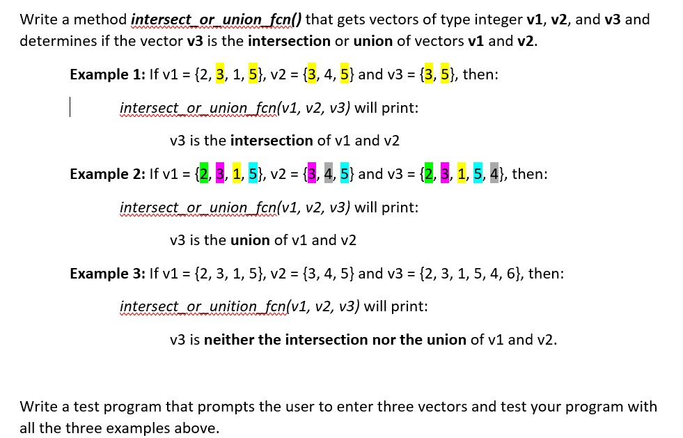 Solved Write a method intersect_or_union_fon() that gets | Chegg.com