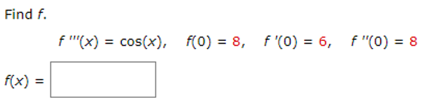 Solved Find f. f'(x) = 1 + 3x, f(4) = 27 f(x) = Find f. | Chegg.com Solved Find f. f'(x) = 1 + 3x, f(4) = 27 f(x) = Find f. | Chegg.com