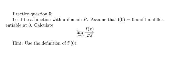 Solved I can use EVT MVT Rolle's Theroem, but I cannot use | Chegg.com