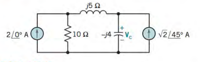 Solved Find the voltage Vc in the circuit above. | Chegg.com