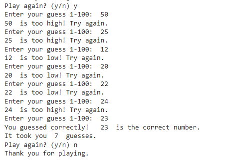 Solved phyton (google colab)Modify your high_low_game | Chegg.com