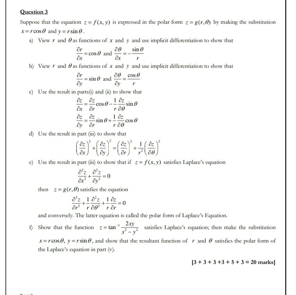 Solved I need all step by step workings please for all parts | Chegg.com