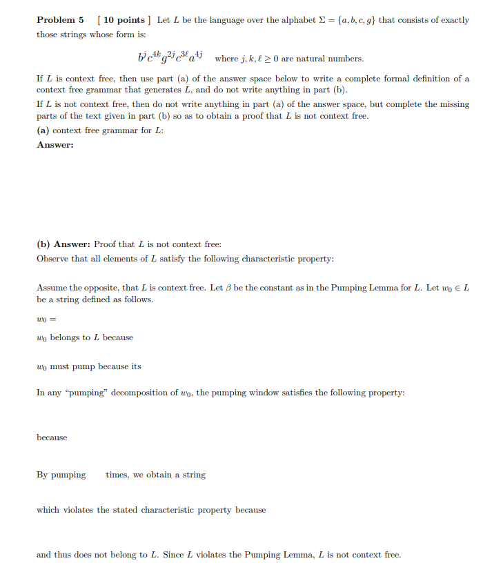 Solved Please explain the context-free question and analyze | Chegg.com