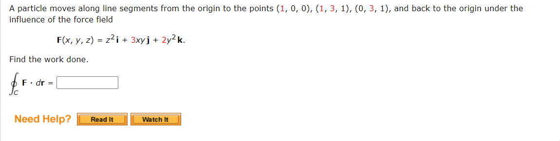 Solved A particle moves along line segments from the origin | Chegg.com