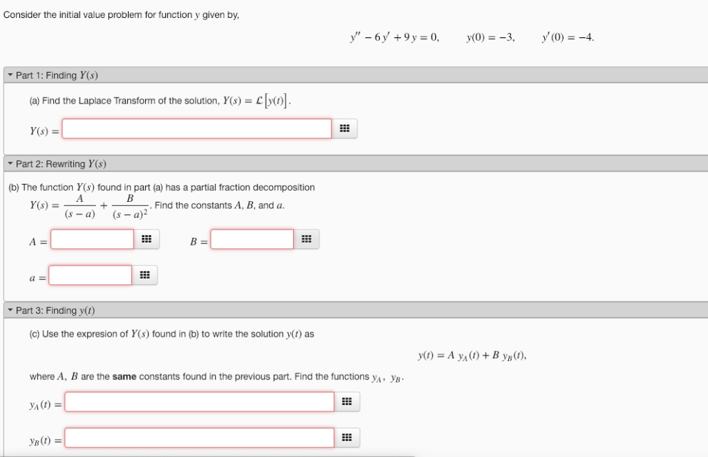 Solved Consider The Initial Value Problem For Function Y 