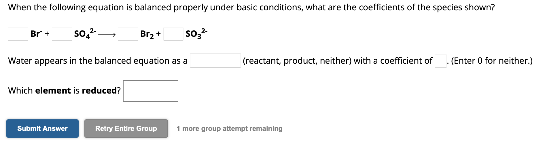 Solved When the following equation is balanced properly | Chegg.com