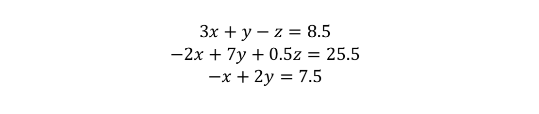Solved Solve the following system of simultaneous equations | Chegg.com