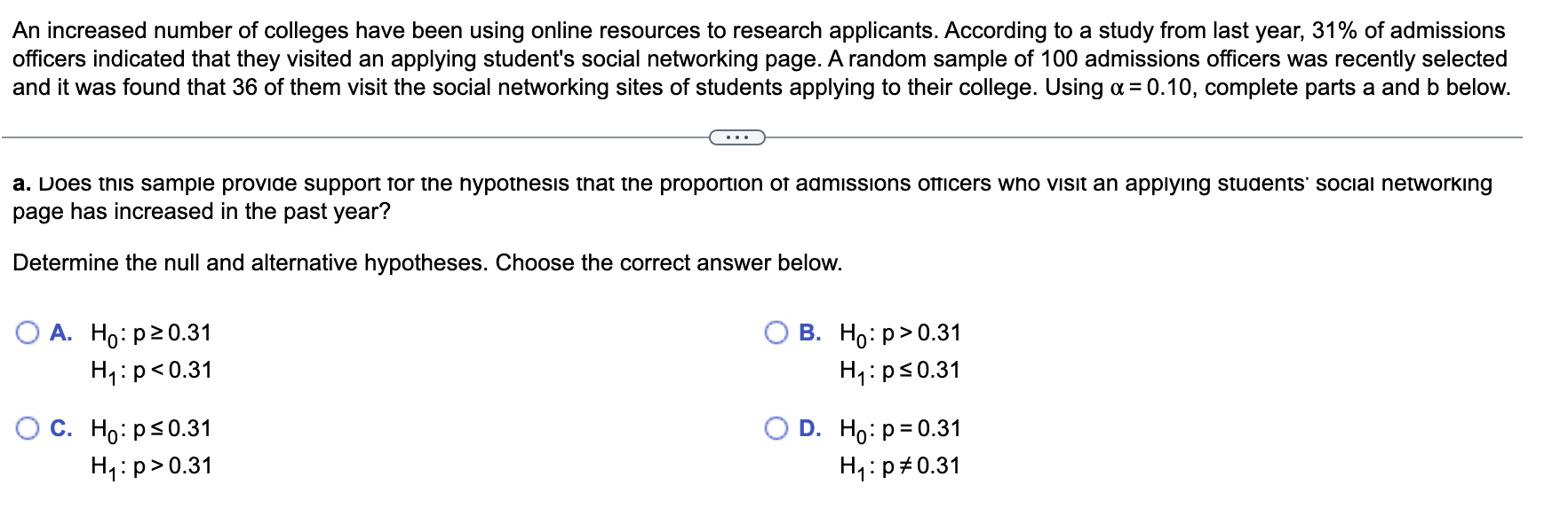 Solved Determine The Critical Value S Of The Test