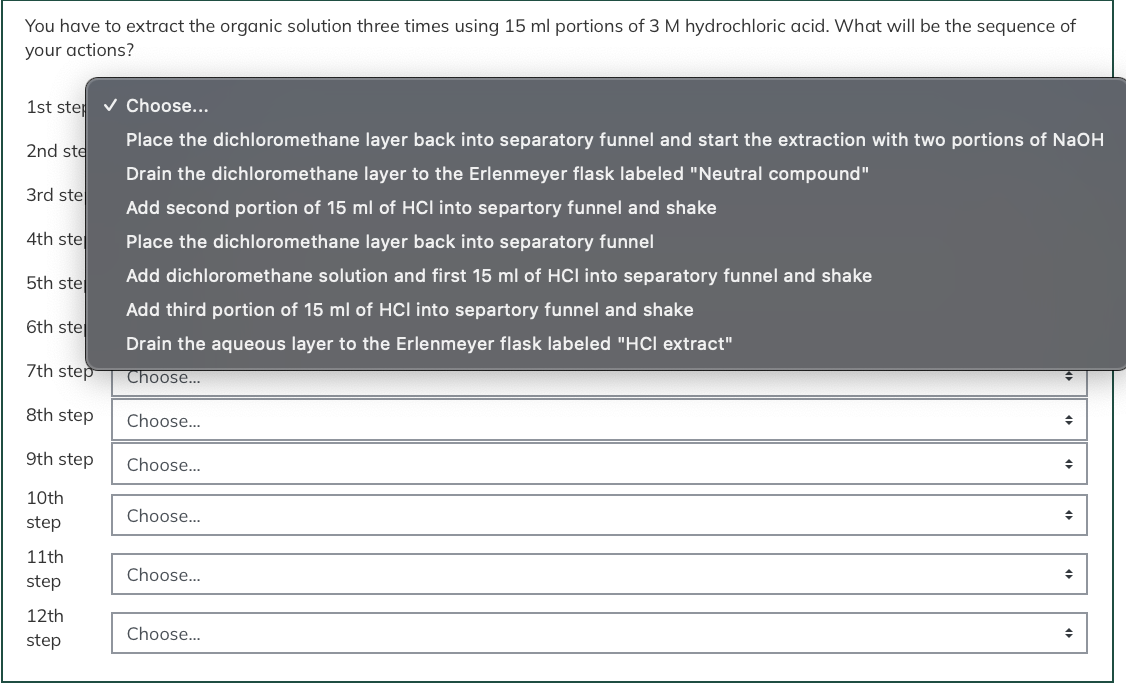 Solved You have to extract the orqanic solution three times | Chegg.com
