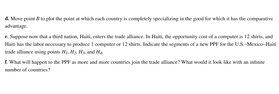 Solved d. ﻿Move point B ﻿to plot the point at which each | Chegg.com