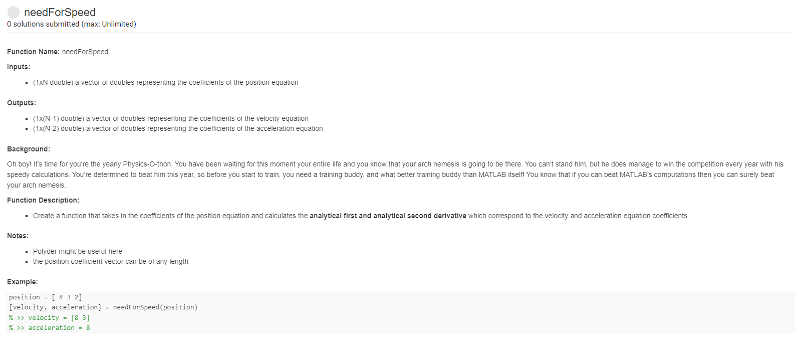 Solved 0 solutions submitted (max: Unlimited) Function Name: | Chegg.com