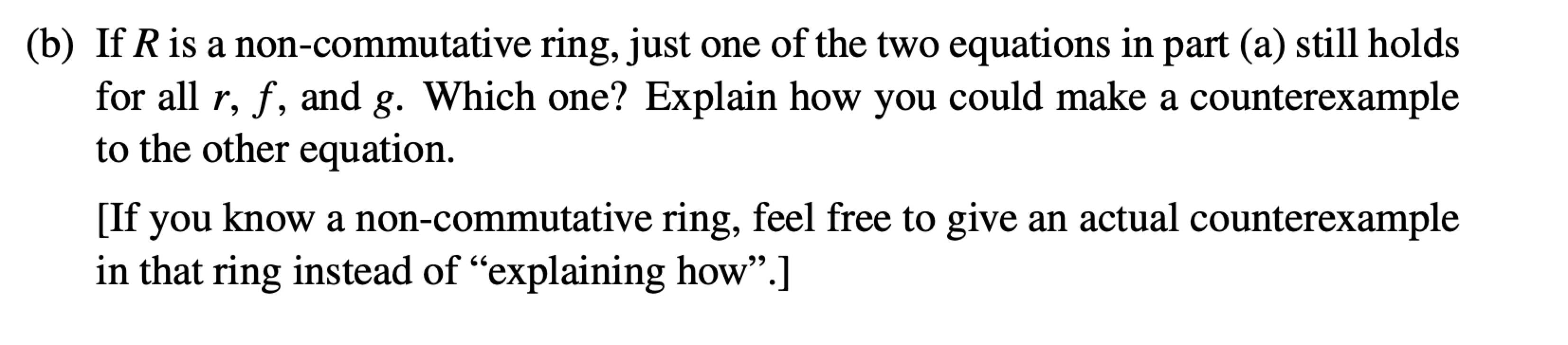 Solved Let R be a ring. Define a function e: R[x] ⓇR → R by | Chegg.com