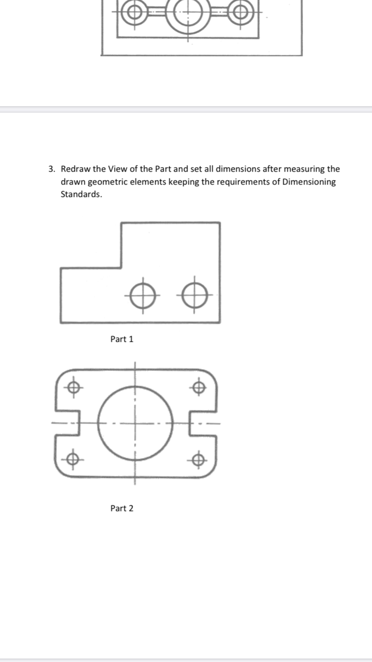 Solved Two views are given. Redraw the views as draw the | Chegg.com
