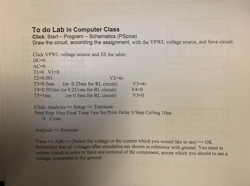 To do Lab In Computer Class Click: Start -Program - | Chegg.com