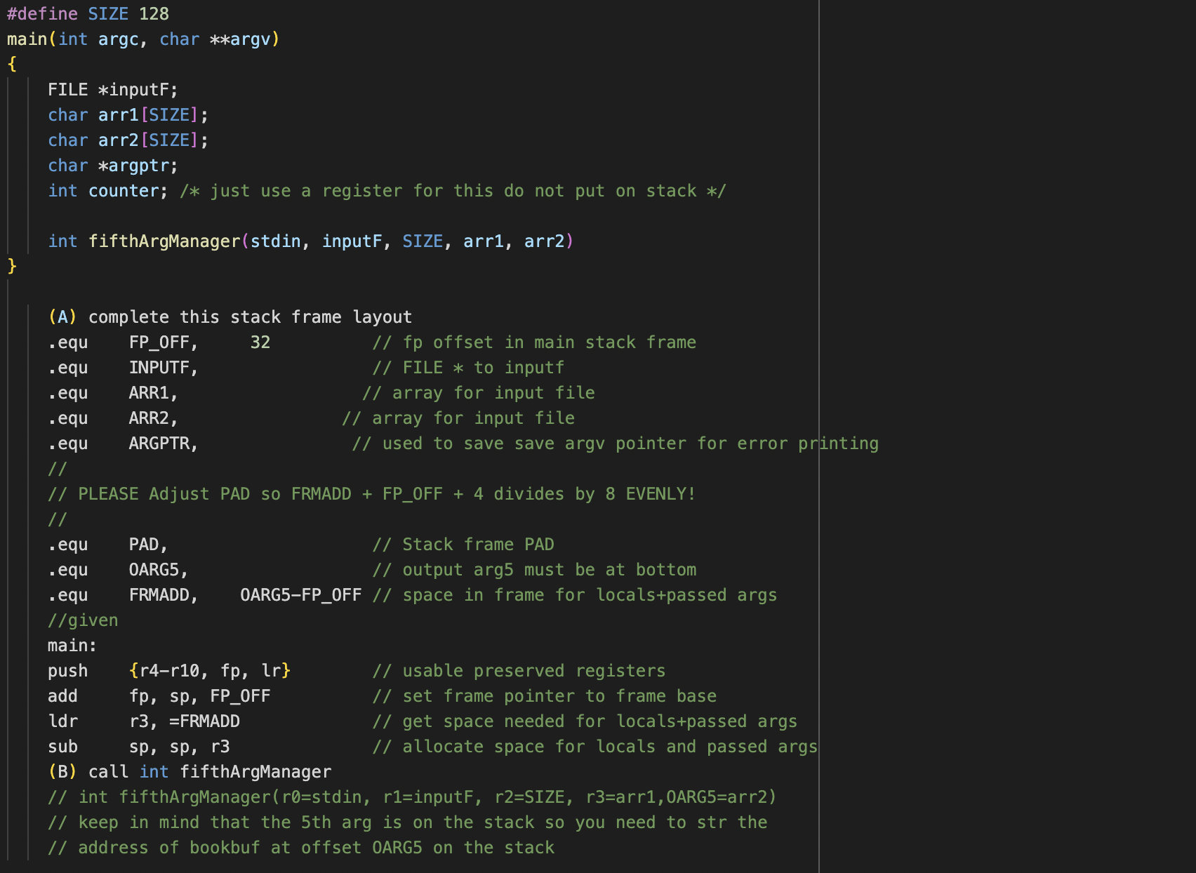 Solved efine SIZE 128 in (int argc, char **argv) FILE | Chegg.com