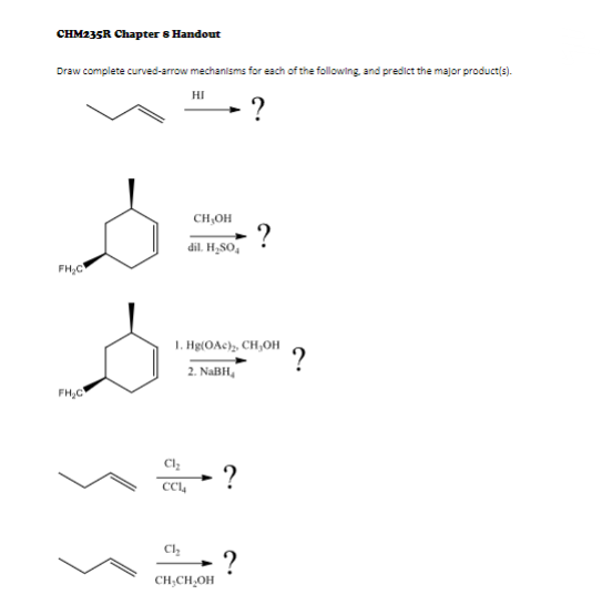 Solved Draw complete curved-arrow mechanisms for each of the | Chegg.com