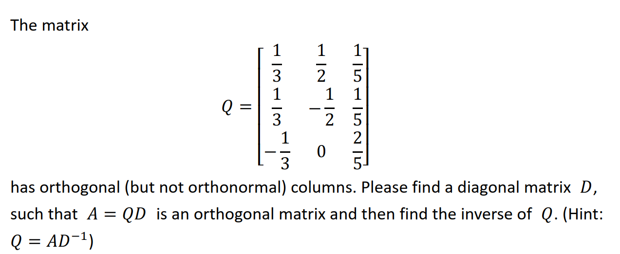 Solved The matrix 1 1 1 کر ادب لم ادب = 3 2 5 1 Q 3 2 5 1 0 | Chegg.com