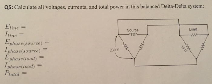 Solved Calculate all voltages, currents, and total power in | Chegg.com