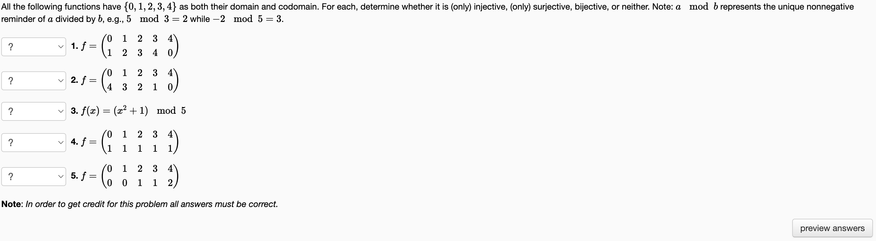 Solved reminder of a divided by b, e.g., 5mod3=2 while | Chegg.com