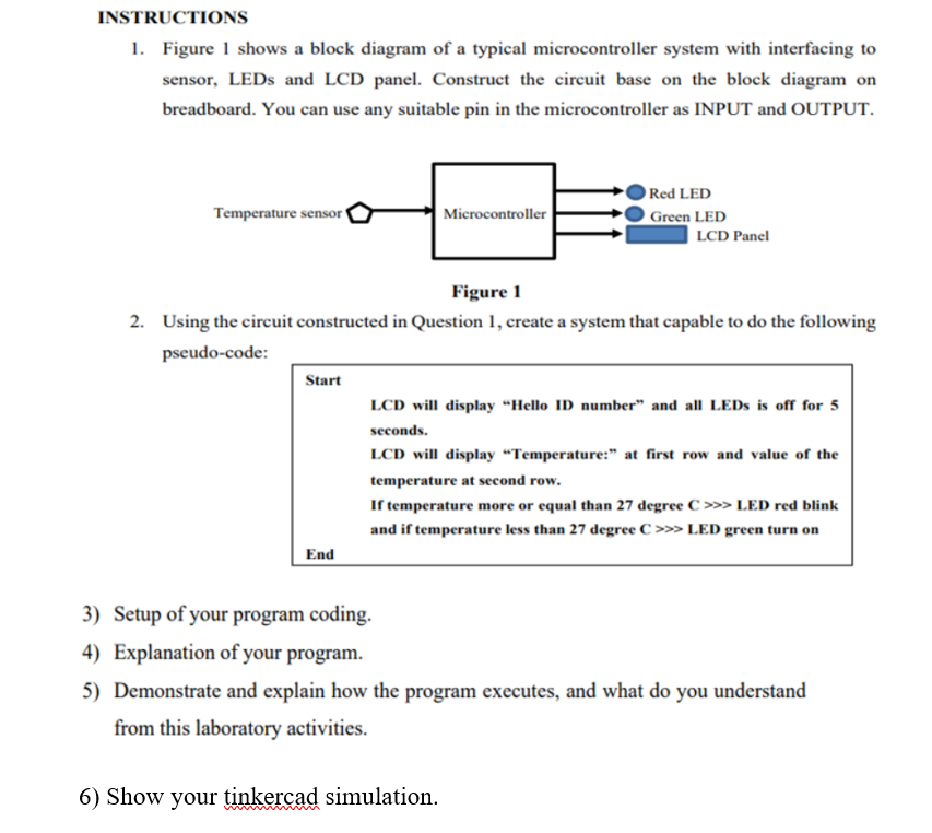 Solved INSTRUCTIONS 1. Figure 1 shows a block diagram of a | Chegg.com