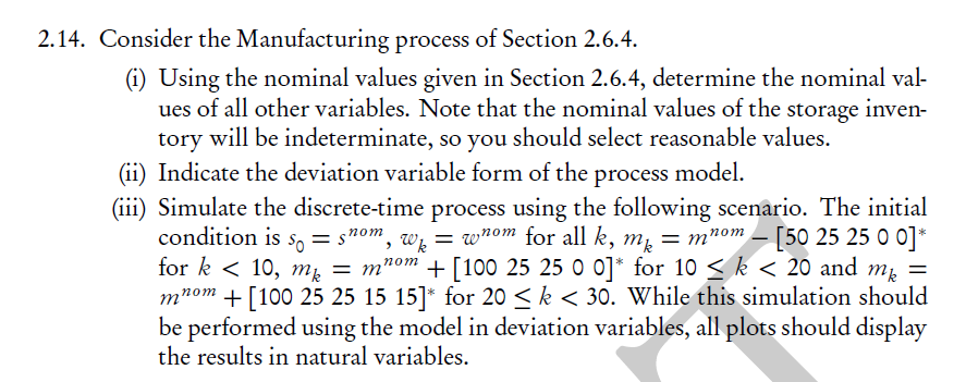2.6.4 - Manufacturing Process Raw Material Orders | Chegg.com