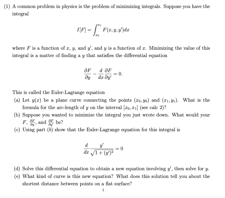 Solved A common problem in physics is the problem of | Chegg.com
