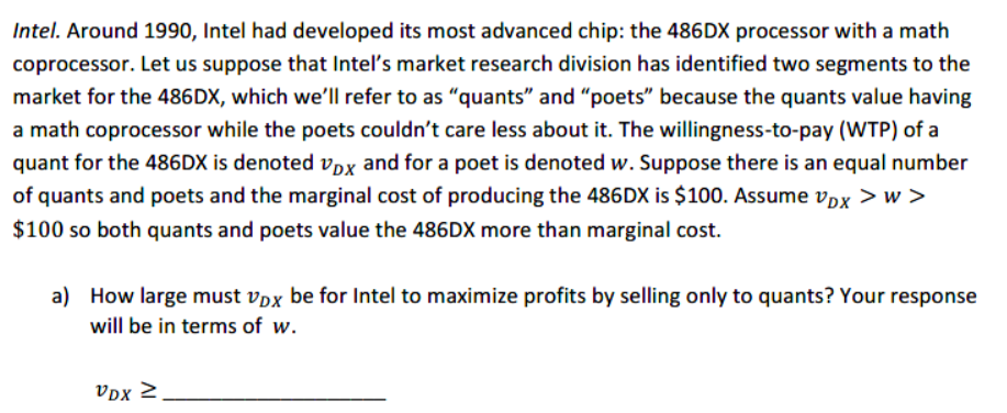 Solved Intel. Around 1990, Intel had developed its most | Chegg.com