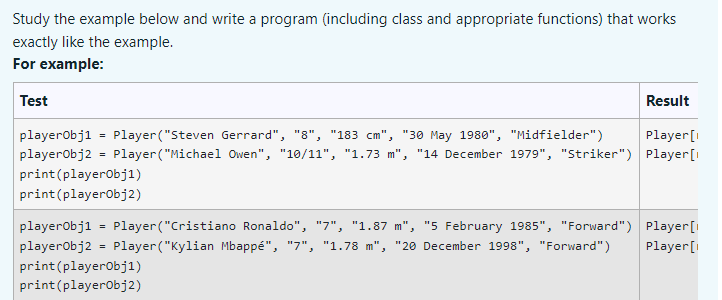 Solved Study the example below and write a program | Chegg.com