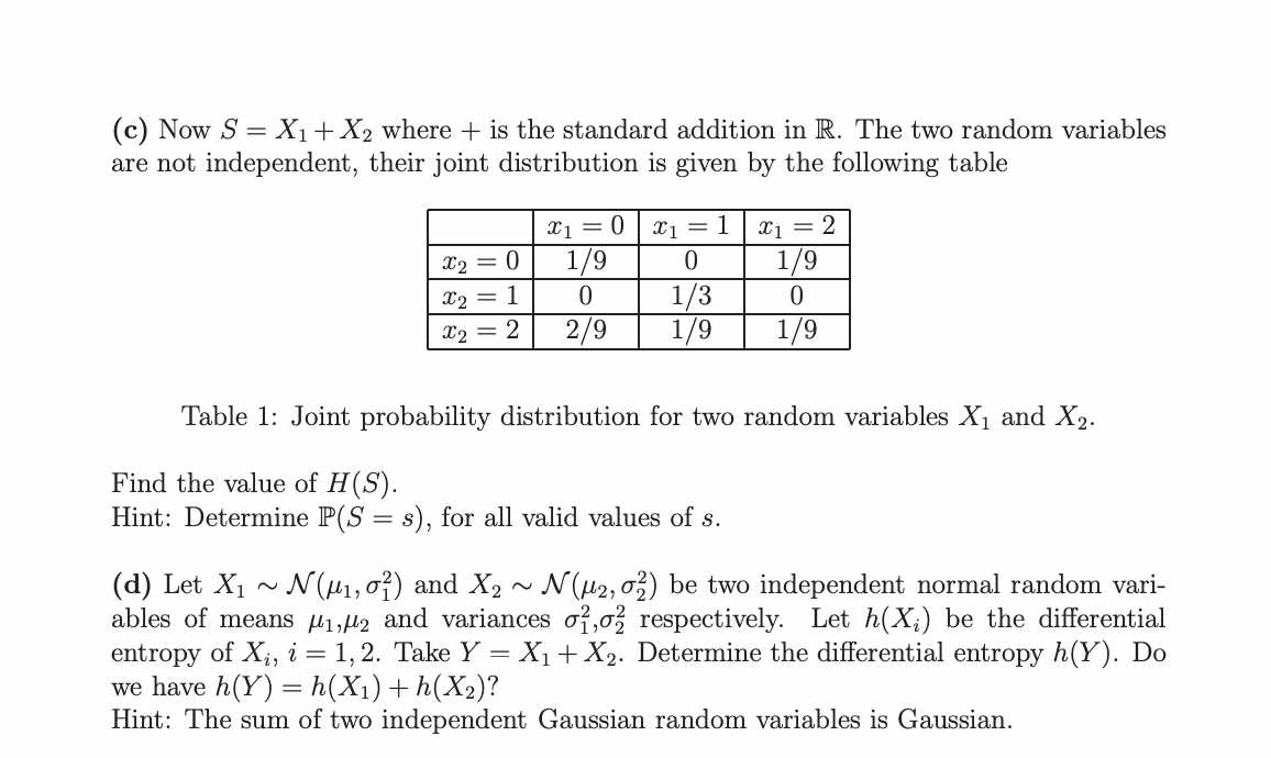 Solved We recall that, for a discrete random variable | Chegg.com